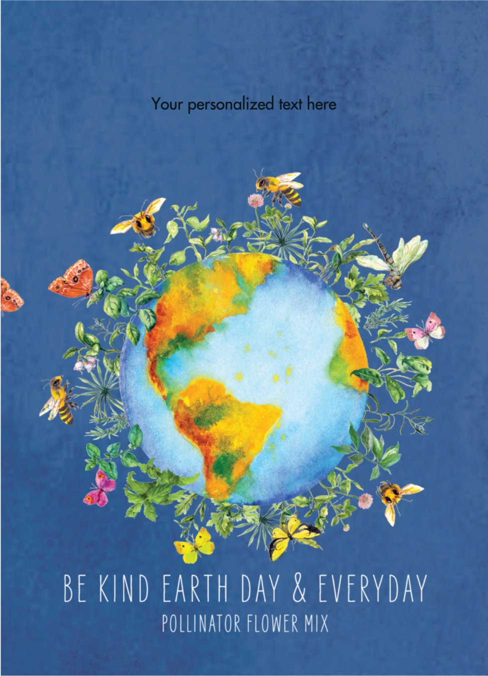 Earth Day Customizable Seed Packets – Pollinator Mix – Bentley Seeds