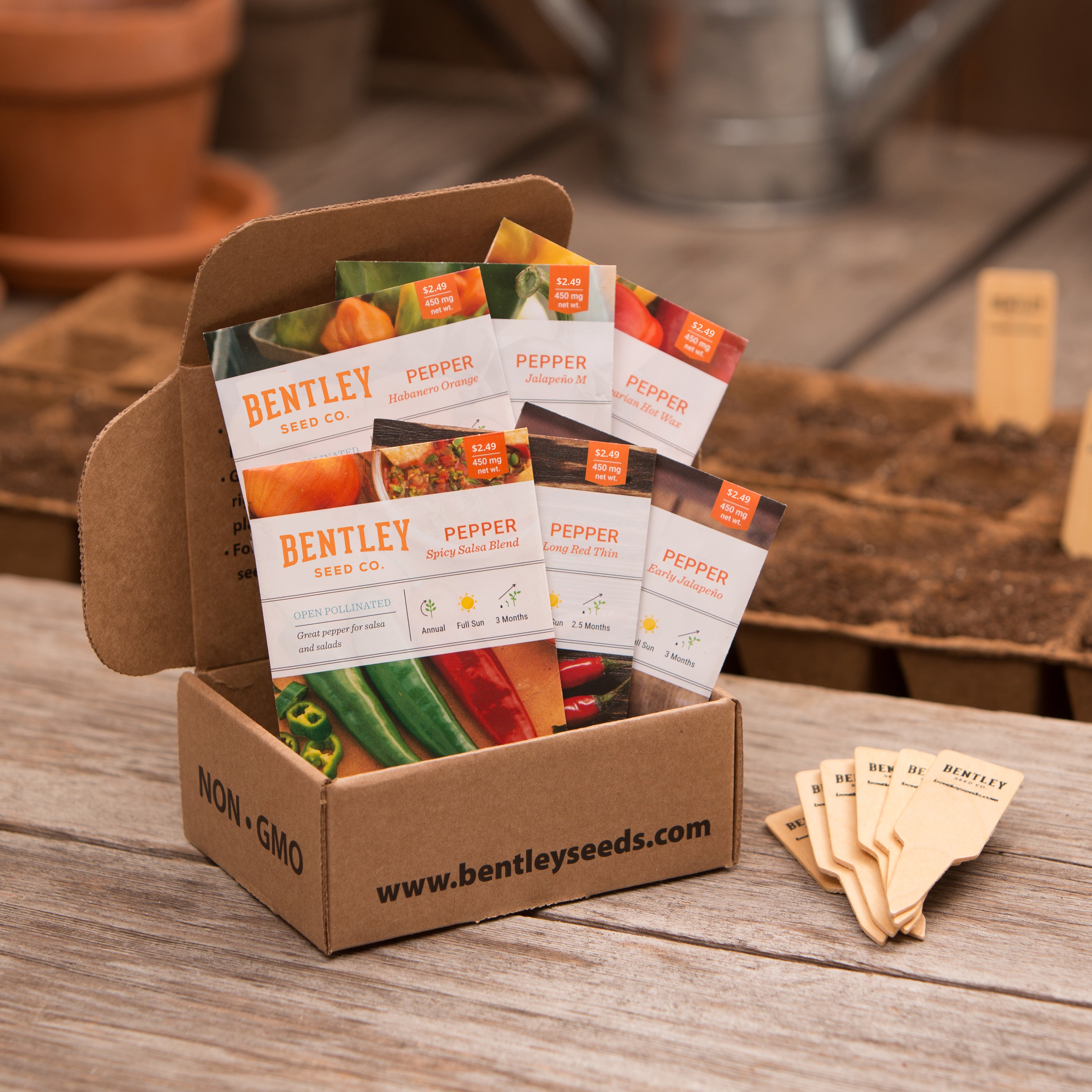 HOT Peppers Seed Packet Kit -Habanero Hungarian Salsa Jalapeño Cayenne ...