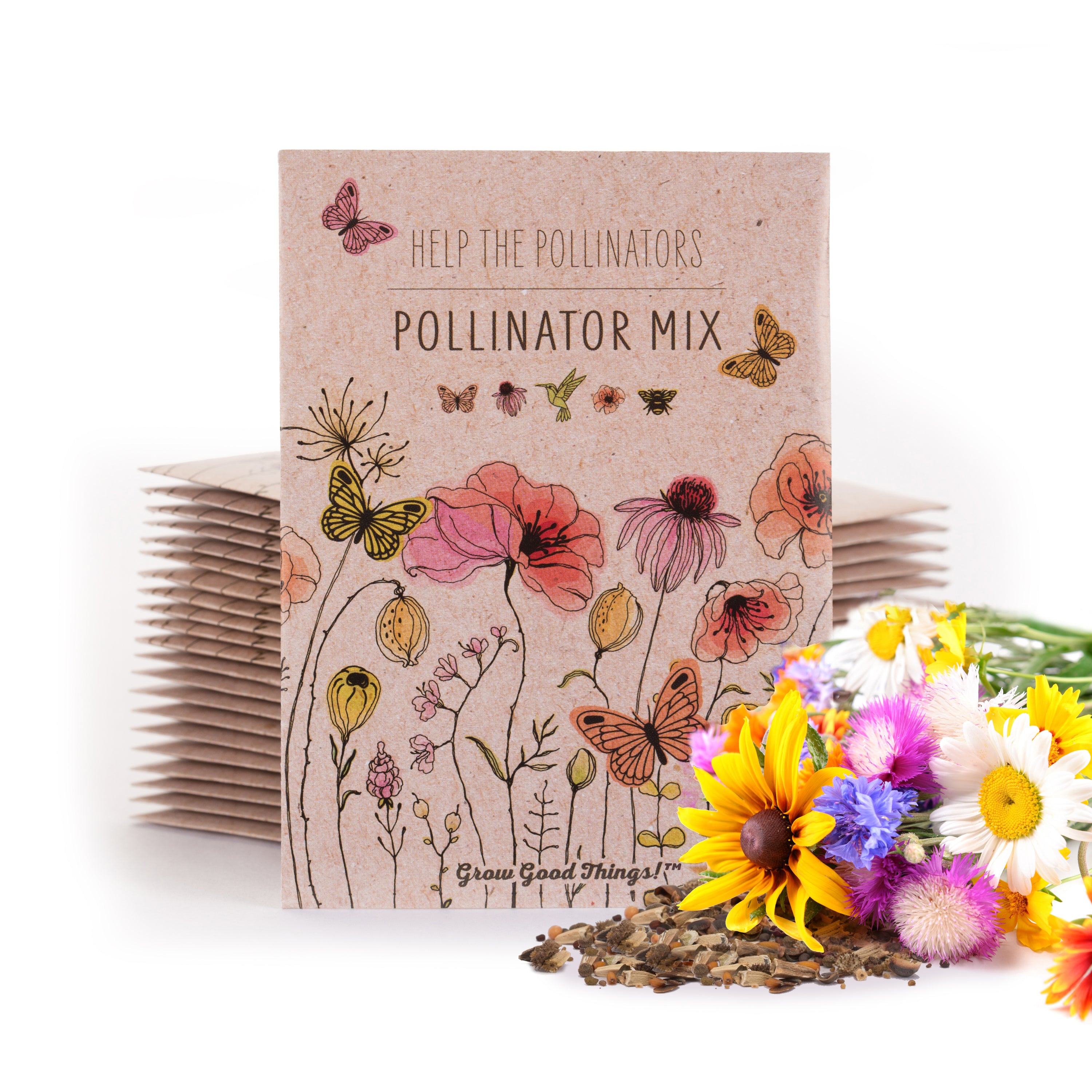 Pollinator Butterfly - Wildflower Mix Seed Packets | Bentley Seeds