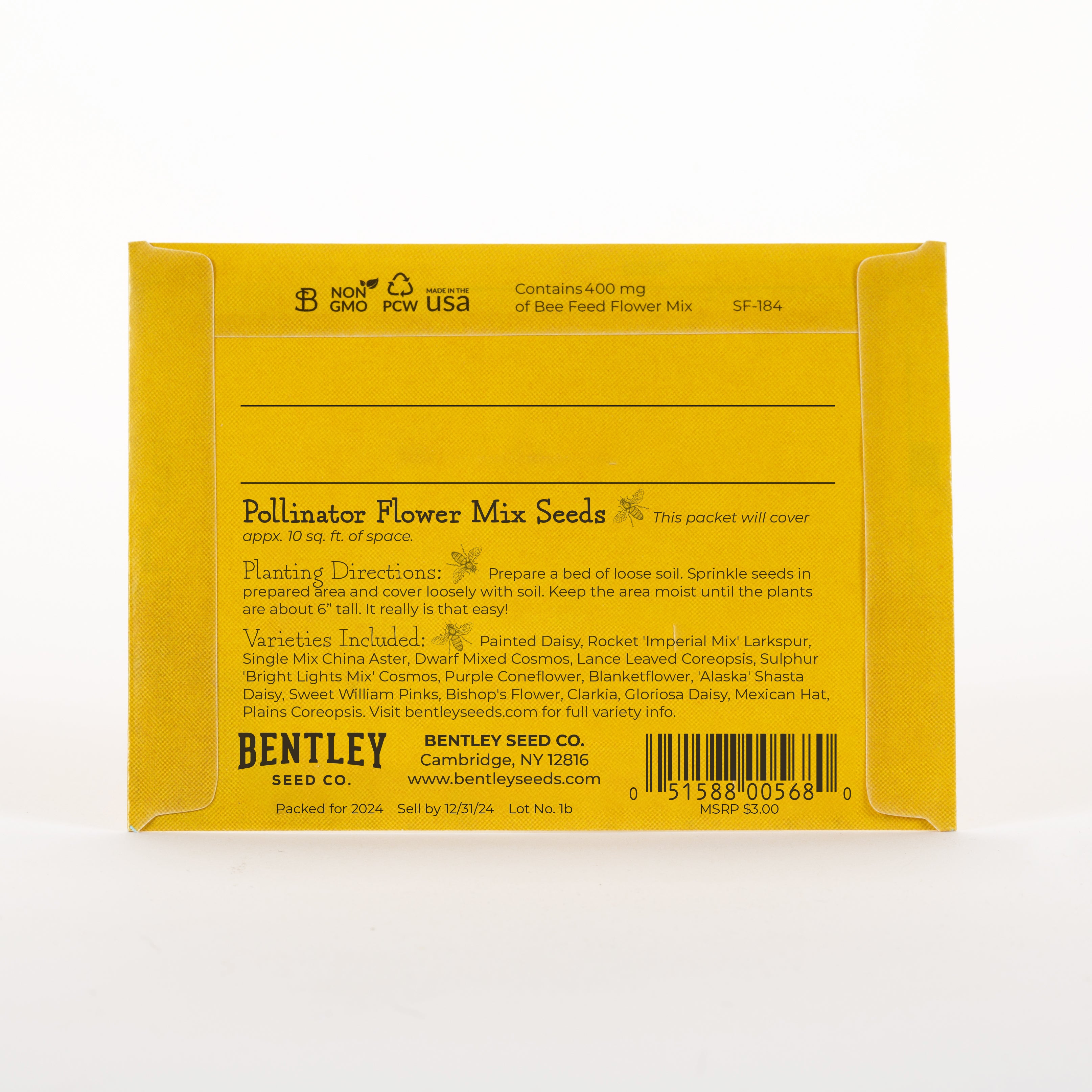 Grow Flowers Help the Bees - Pollinator Wildflower Seed Packets ...