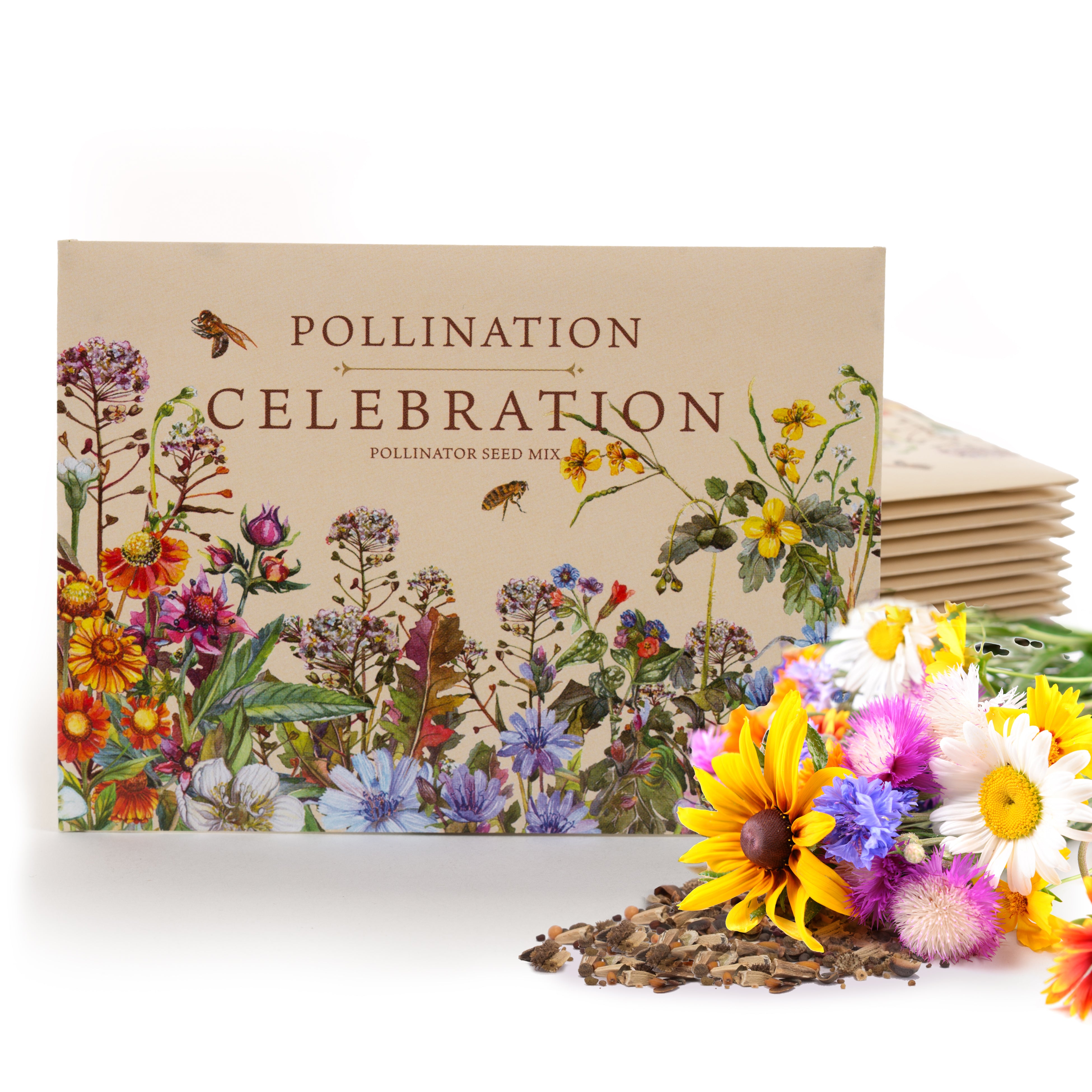 Pollination Celebration - Pollinator Wildflower Mix Seed Packets ...