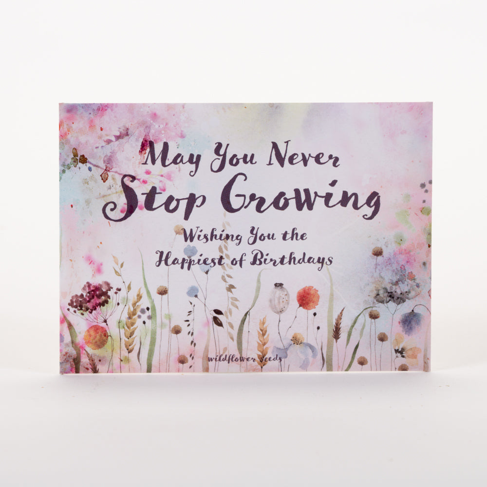 40 Piece Birthday Card Seed Packet Wreath | Bentley Seeds