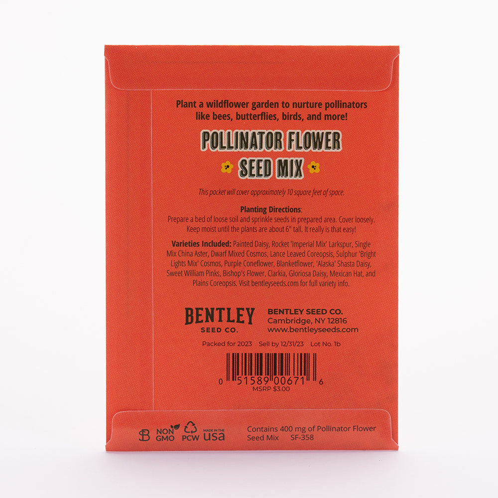 Bee The Change - Pollinator Flower Mix Seed Packets | Bentley Seeds
