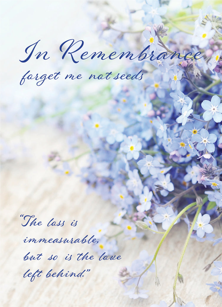 Memorial Seed Packets - Funeral Seed Packets - Bentley Seed Company ...