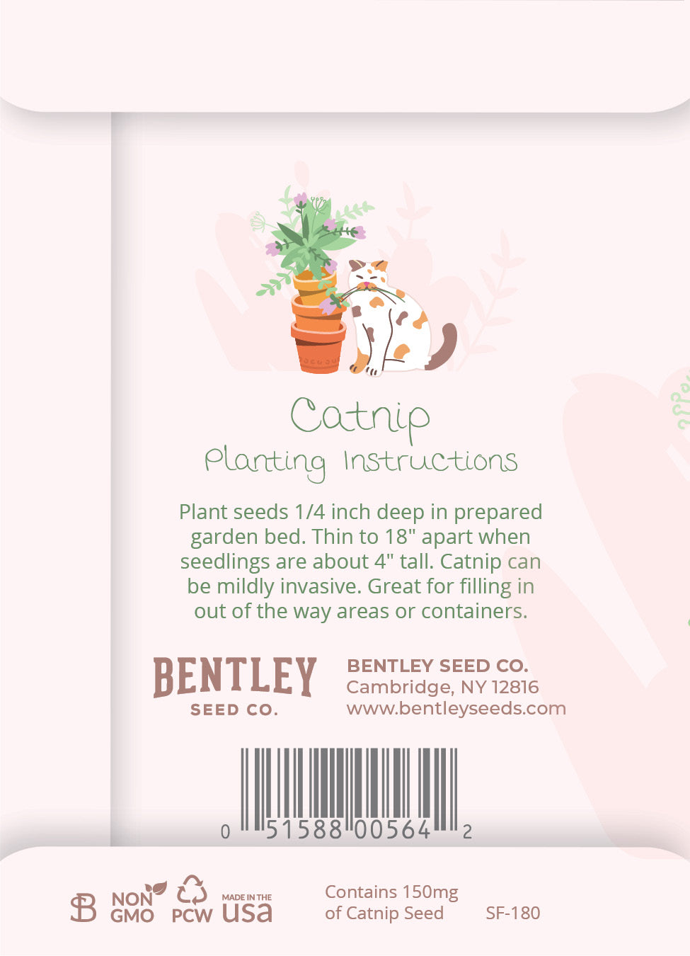 Thank You Fur Real - Catnip Seed Packets | Bentley Seeds