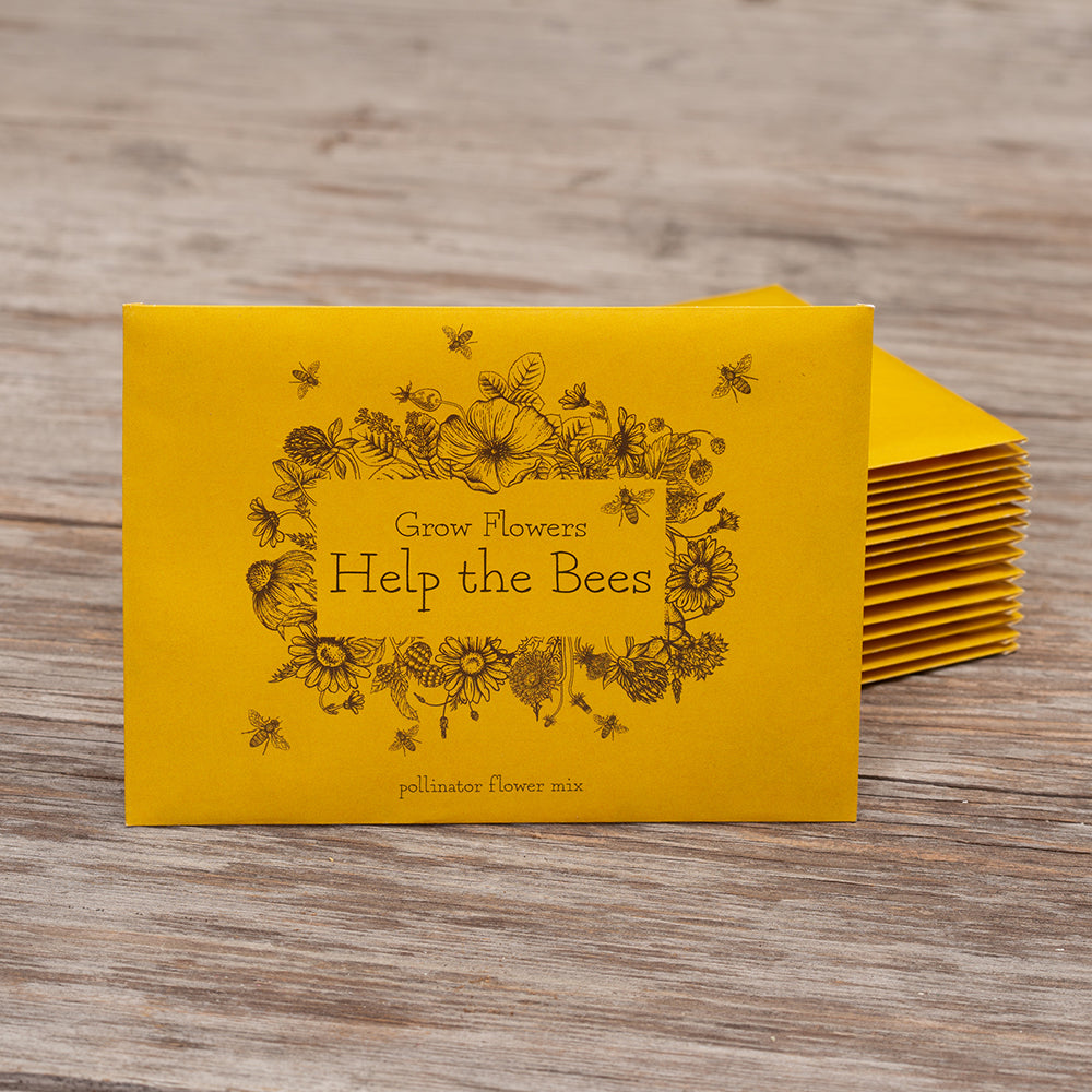 Grow Flowers Help the Bees - Pollinator Wildflower Seed Packets ...