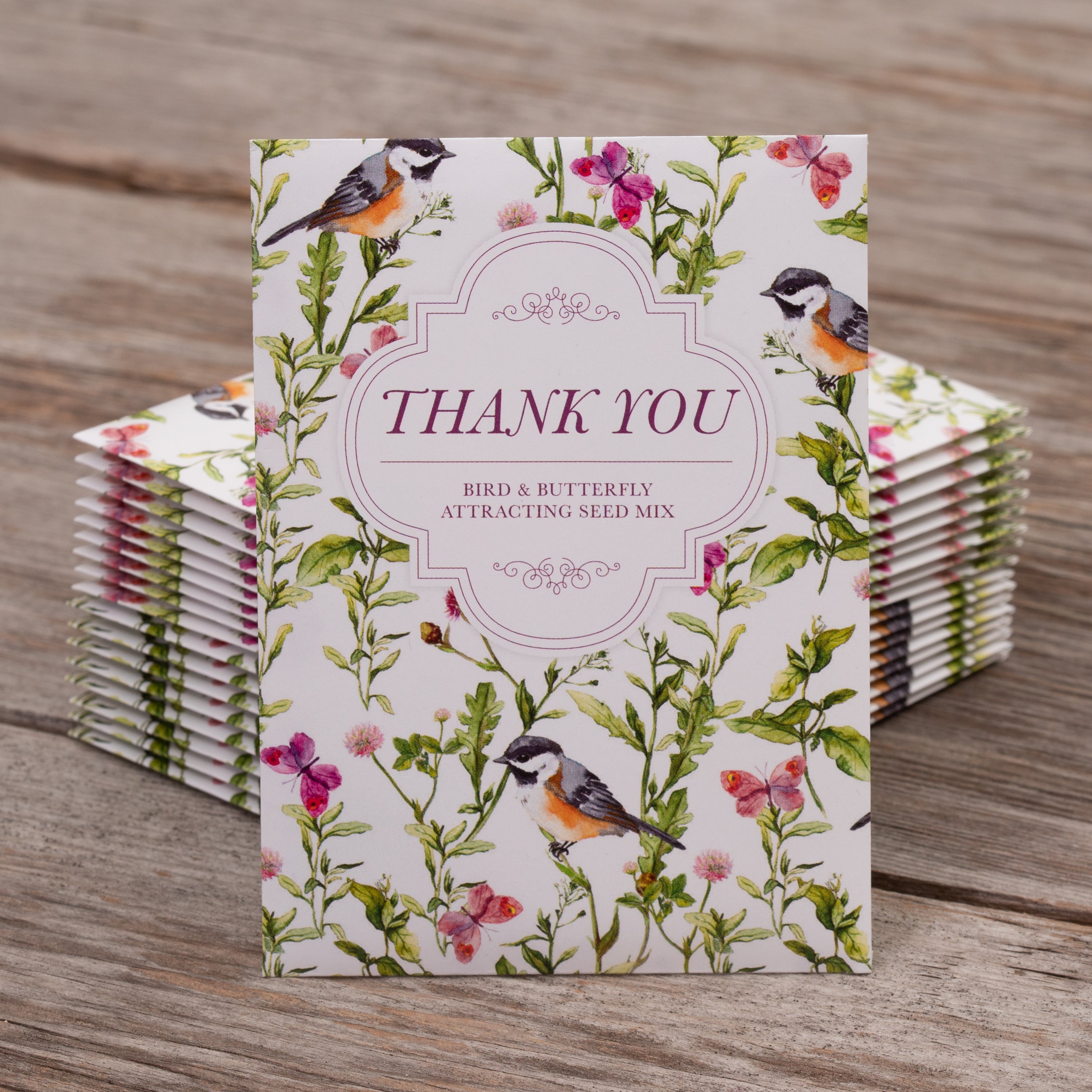 Thank You - Bird Butterfly Mix Seed Packets | Bentley Seeds